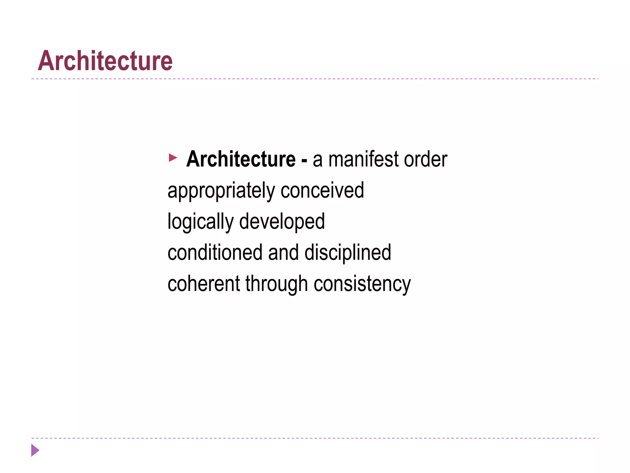 Theory of architecture-1 | PPT