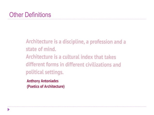 Theory of architecture-1 | PPT