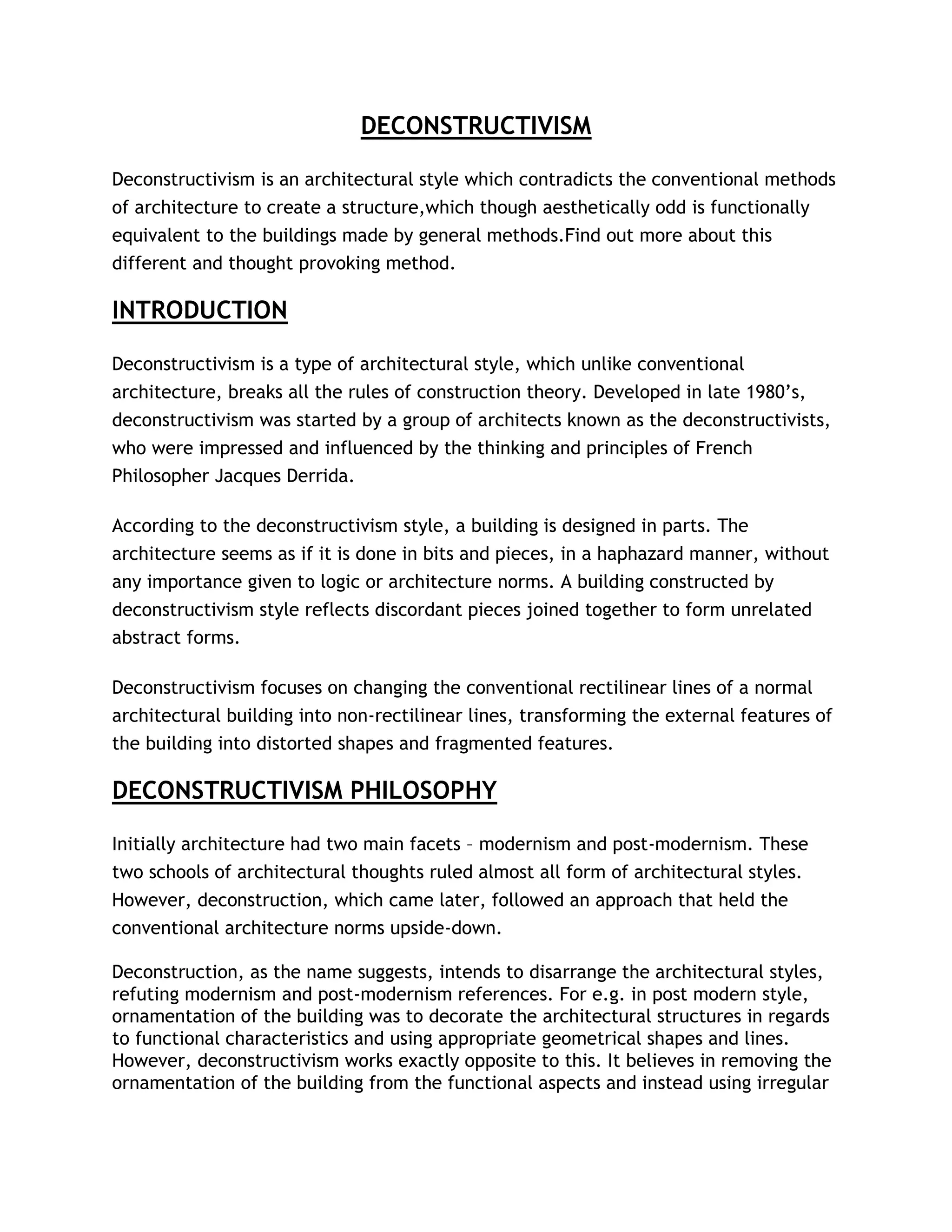 Theory of architecture | PDF
