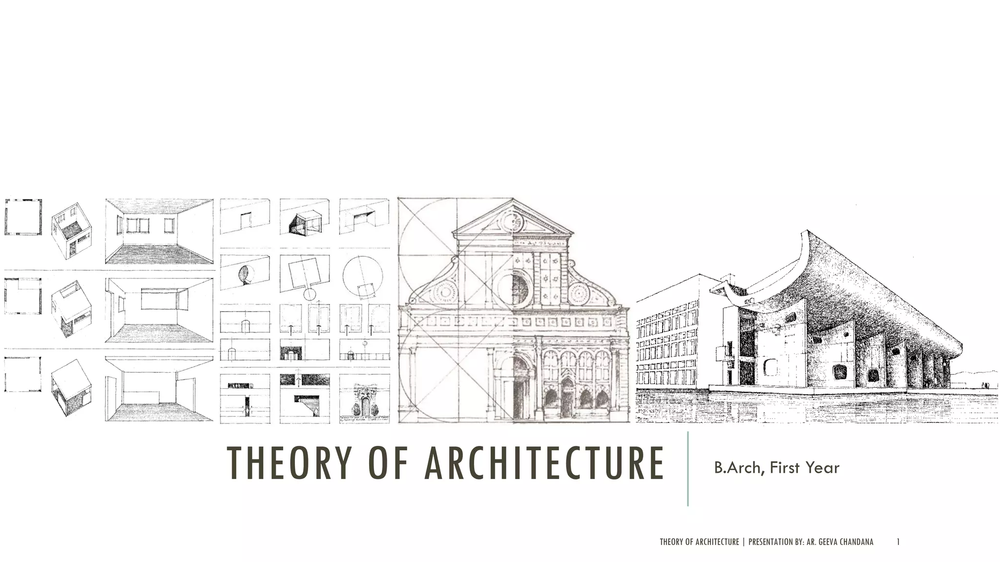 Theory of architecture unit 04 | PDF