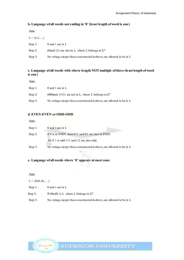 Theory Of Automata Docx Programming Languages Computing