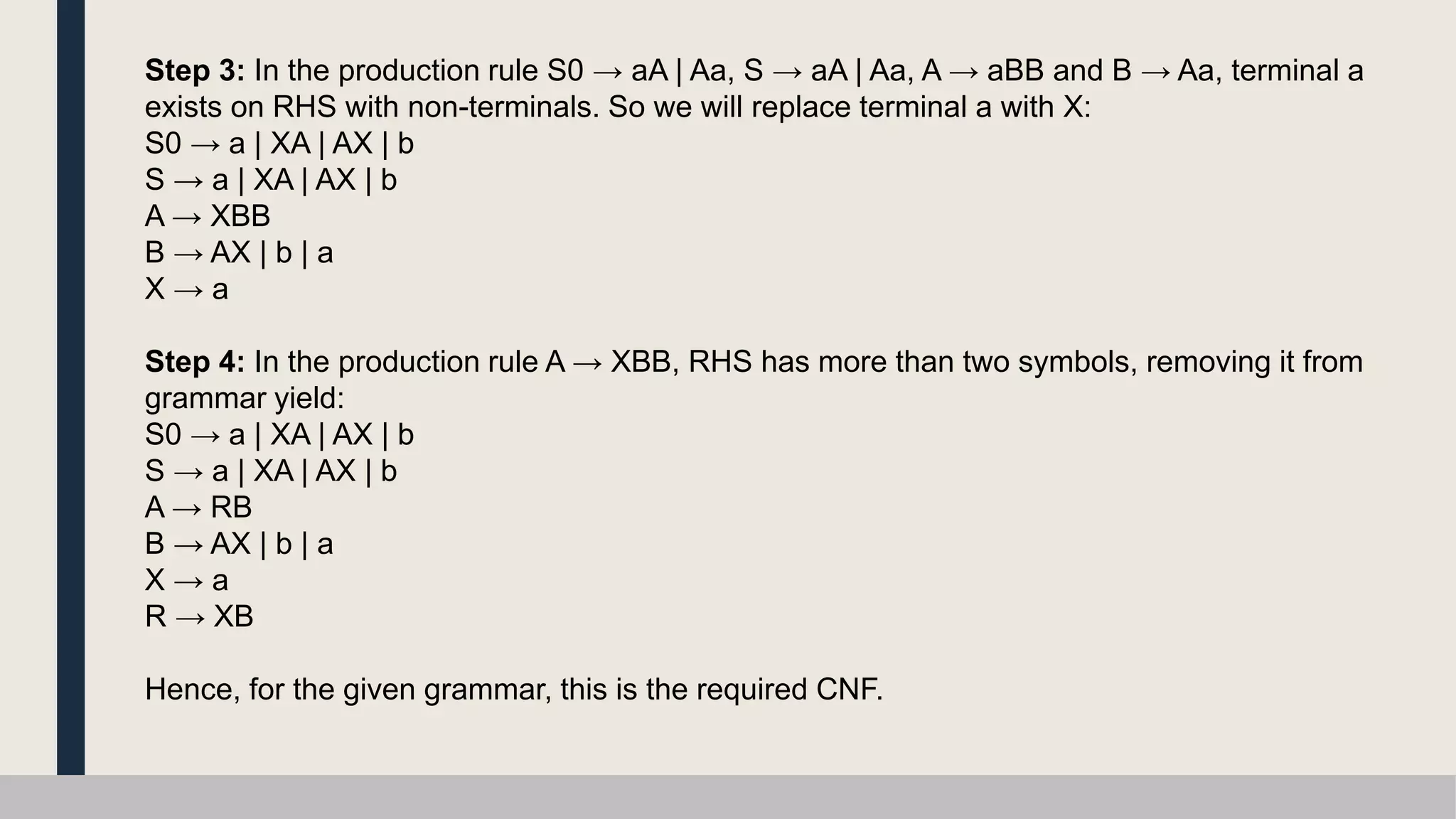 Cfg To Cnf Ppt