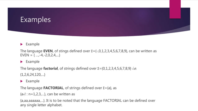 Theory of automata and formal language