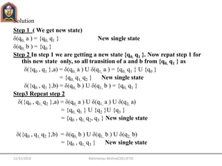 Theory of Automata and formal languages unit 1 | PPTX