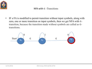 Theory of Automata and formal languages unit 1 | PPTX
