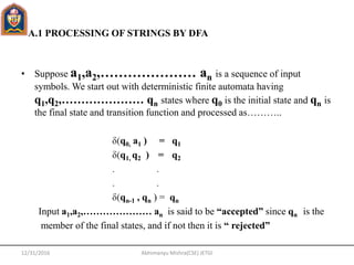 Theory of Automata and formal languages unit 1 | PPTX