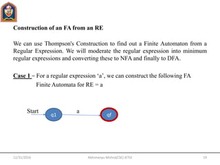Theory of Automata and formal languages unit 2 | PPTX