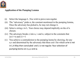 Theory of Automata and formal languages unit 2 | PPTX | Programming Languages | Computing