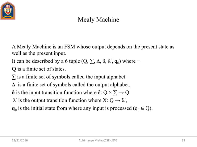 Theory of Automata and formal languages unit 2 | PPTX | Programming ...