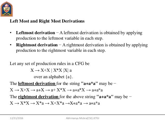 Theory of Automata and formal languages Unit 3