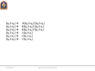 Theory of automata and formal languages Unit 4 | PPTX