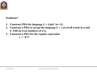 Theory of automata and formal languages Unit 4 | PPTX