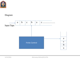 Theory of automata and formal languages Unit 4 | PPTX