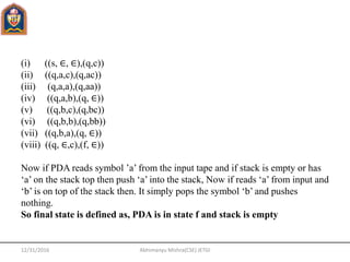 Theory of automata and formal languages Unit 4 | PPTX