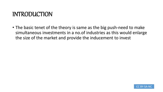 Theory of balanced growth | PPTX