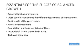 Theory of balanced growth | PPTX
