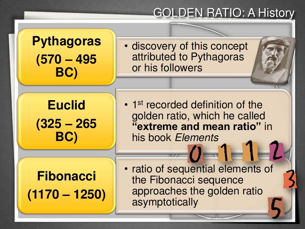 GOLDEN RATIO: A History