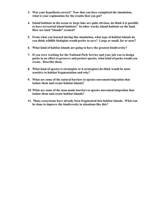Ch 8 Island biogeography lab | DOC