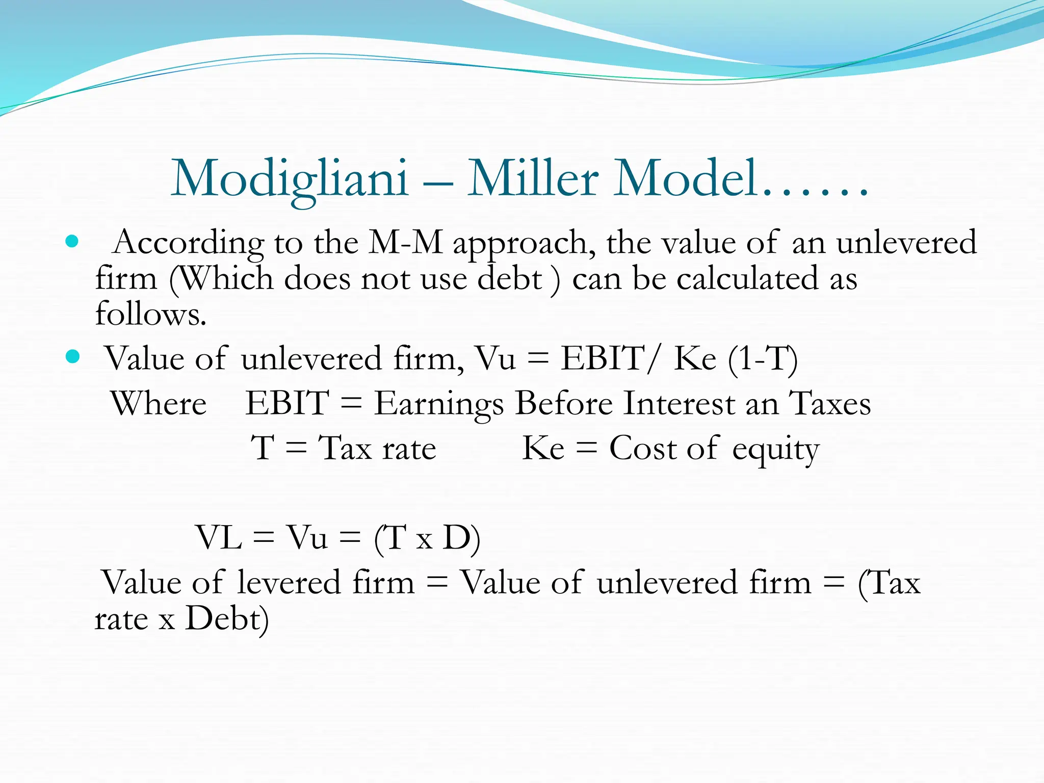 Theory of Capital Structure Financial management pptx | PPT