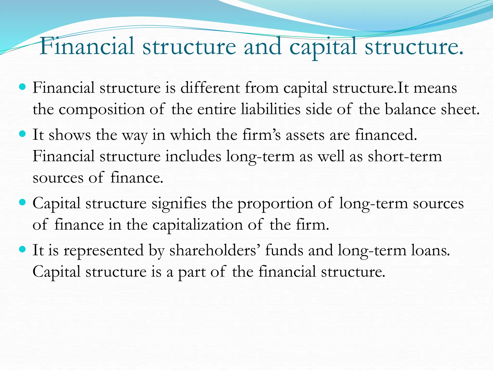Theory of Capital Structure Financial management pptx | PPT