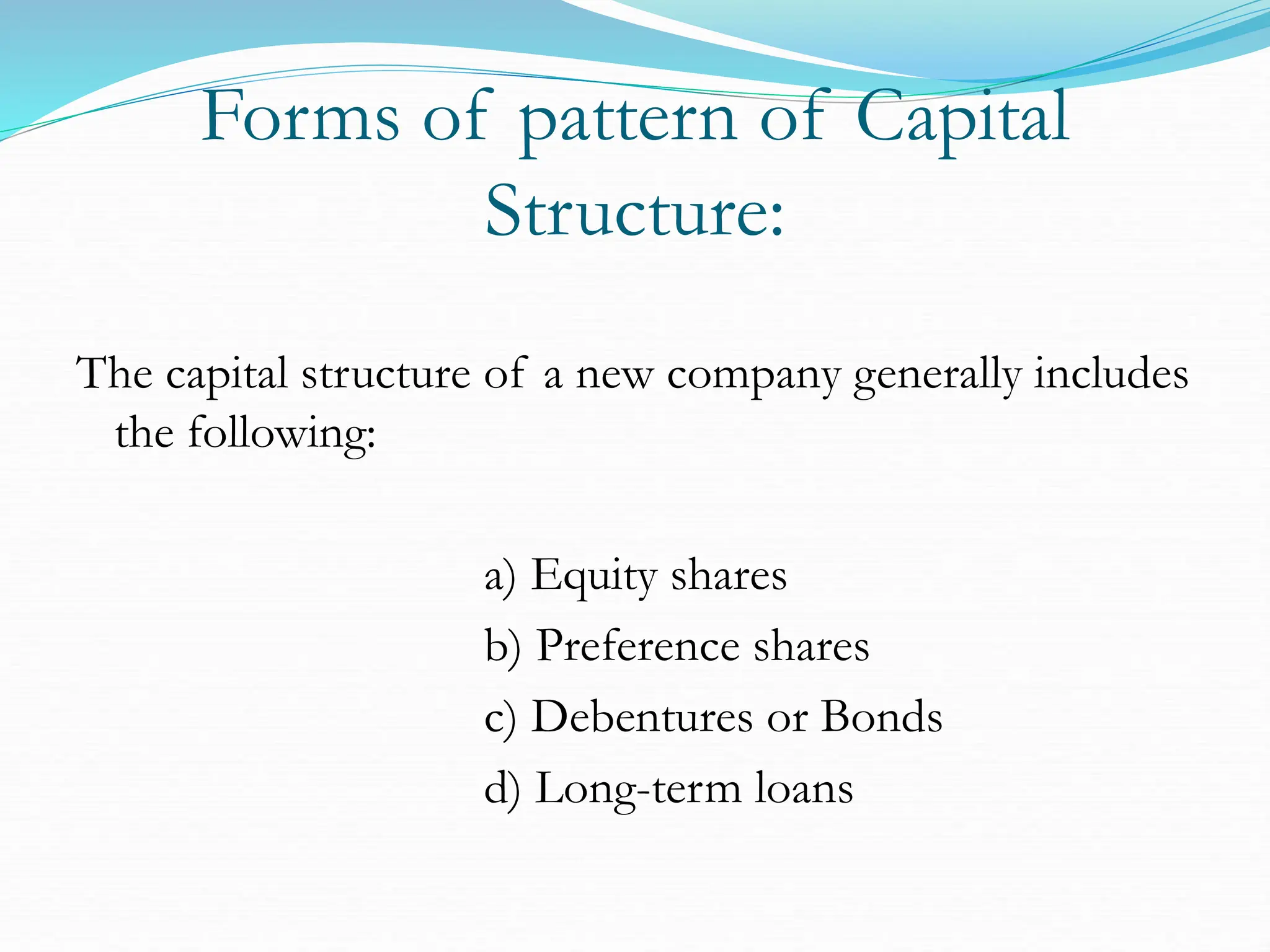 Theory of Capital Structure Financial management pptx | PPT