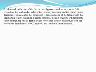 Theory of Capital Structure Financial management pptx | PPT