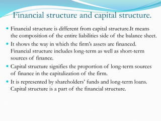 Theory of Capital Structure Financial management pptx | PPT