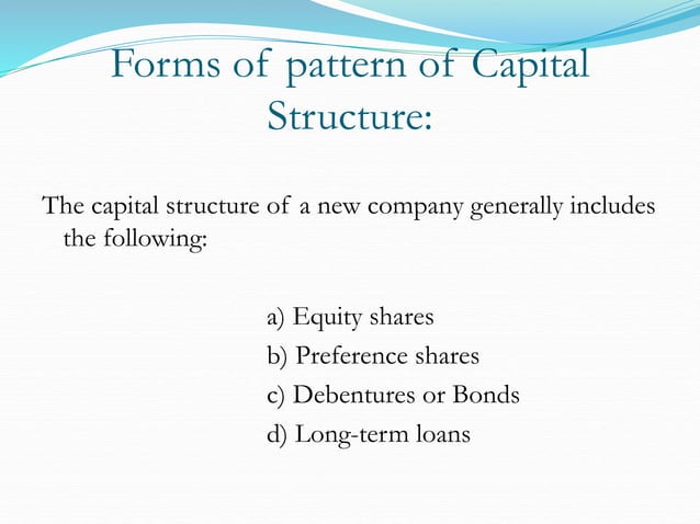Theory of Capital Structure Financial management pptx | PPT