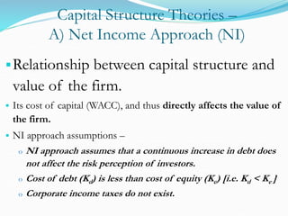 Theory of Capital Structure Financial management pptx | PPT