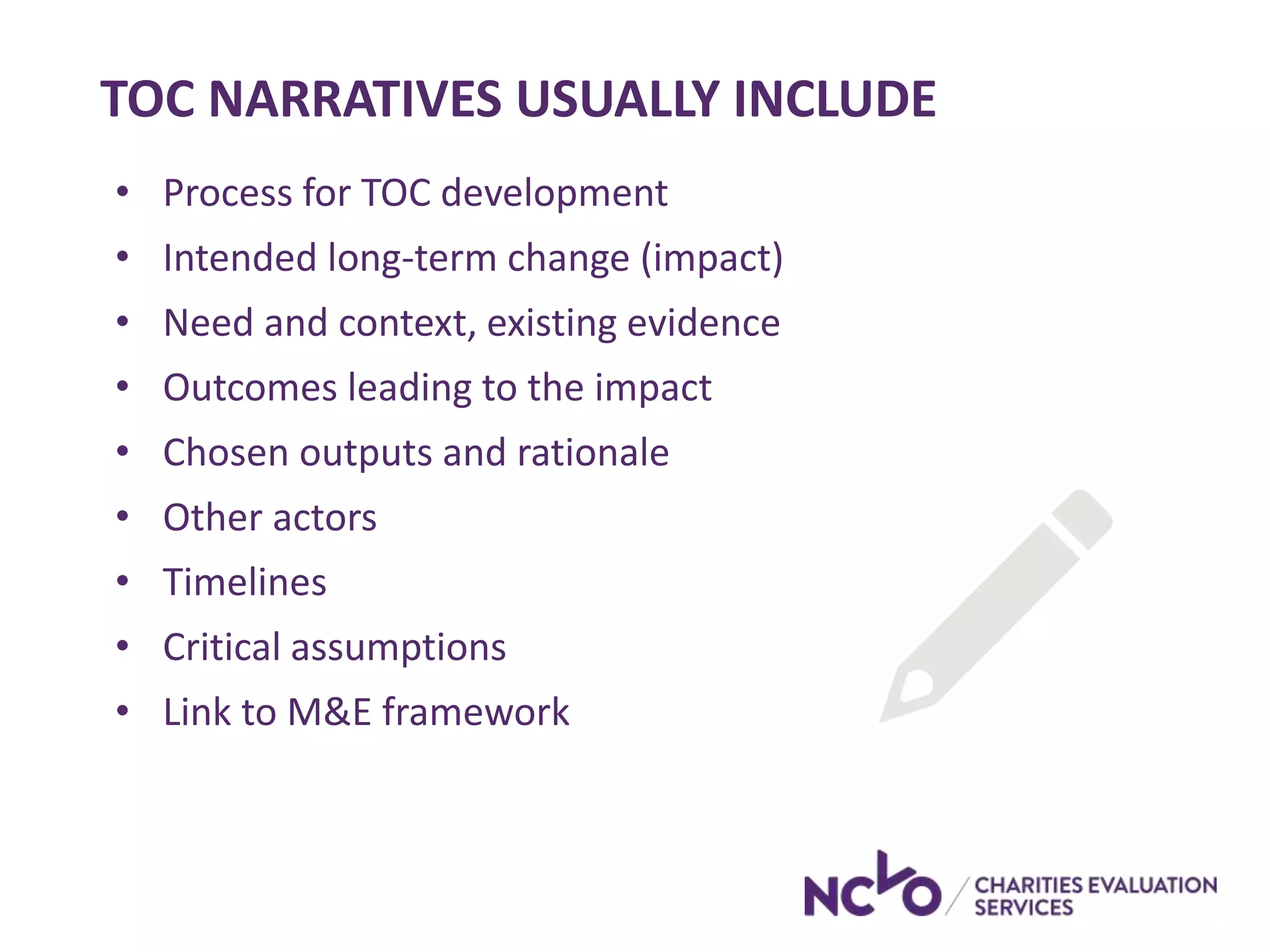 Developing a theory of change | PPTX