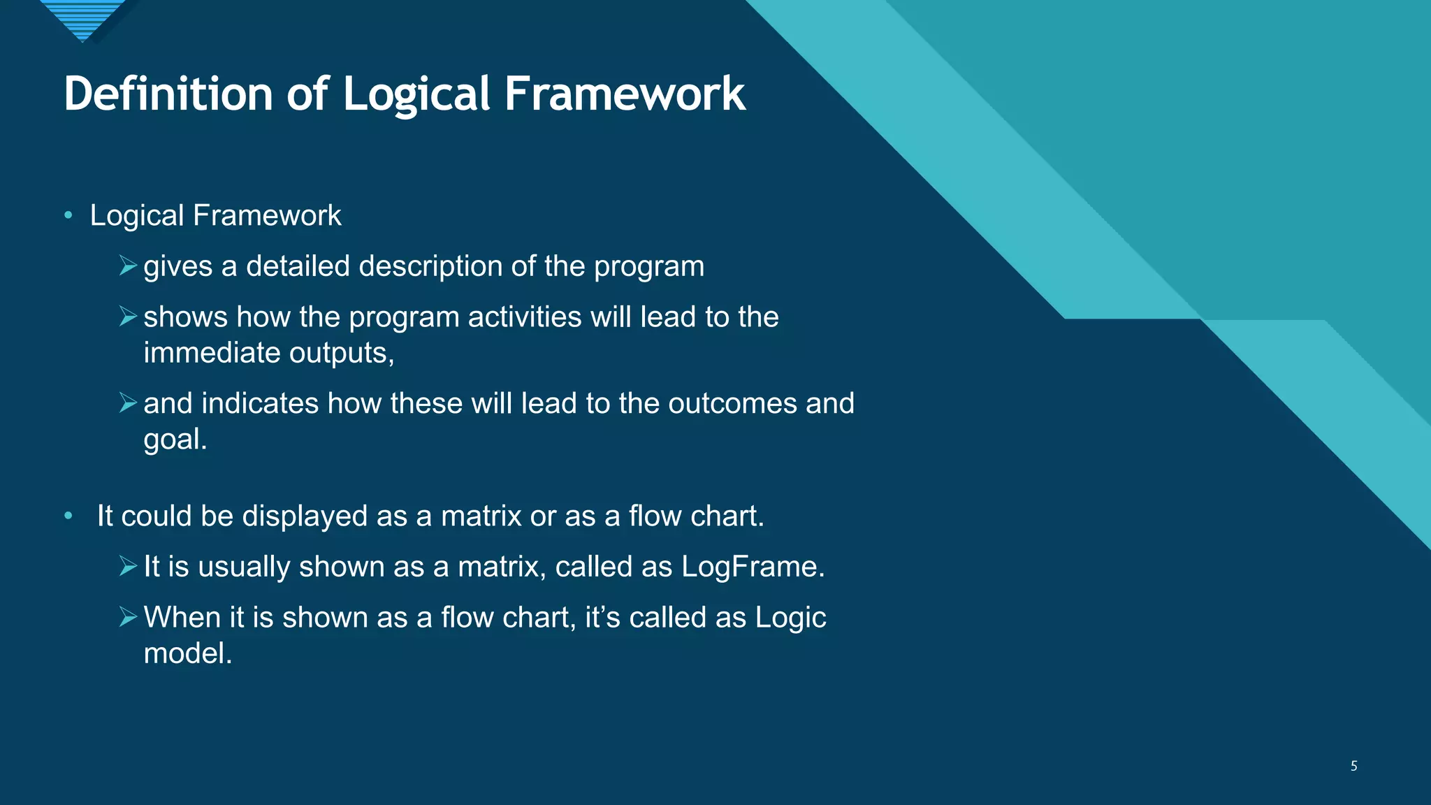 Theory of change vs Logical Framework | PPTX