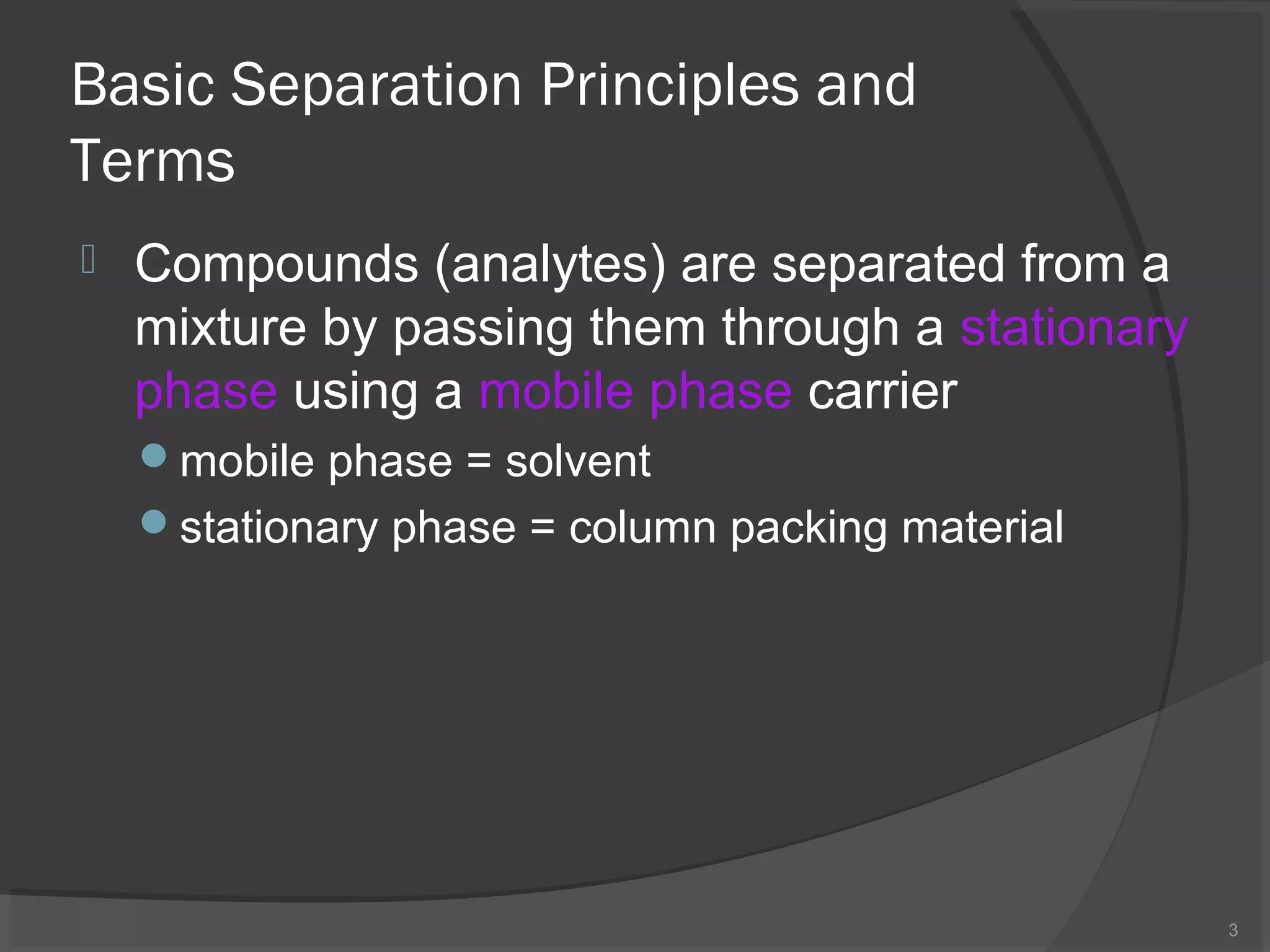 Theory of chromatographic separations | PPT