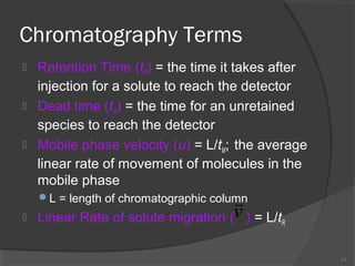 Theory of chromatographic separations | PPT