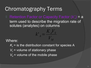 Theory of chromatographic separations | PPT