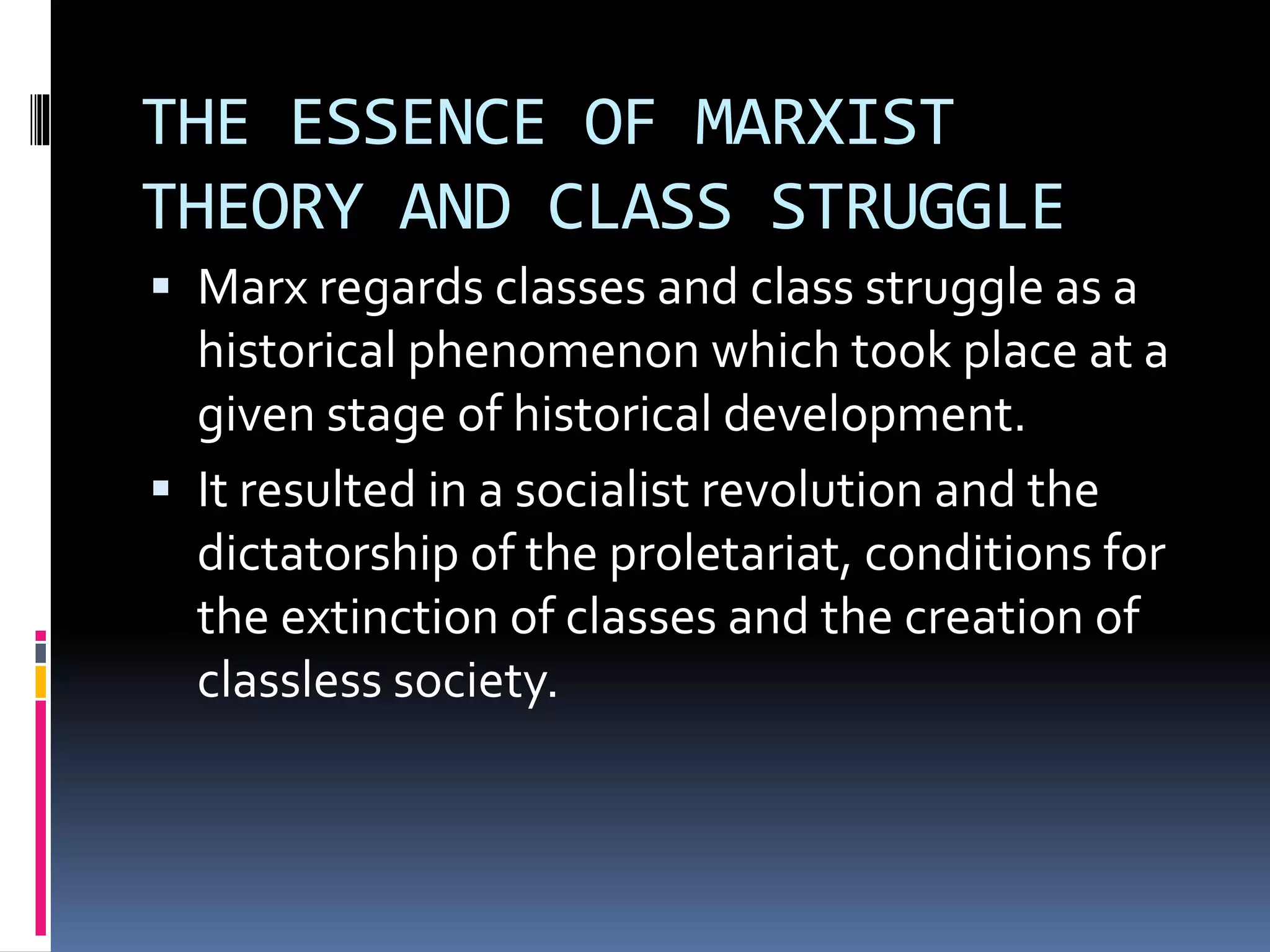Theory of class conflict | PPTX