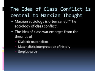 Theory of class conflict | PPTX