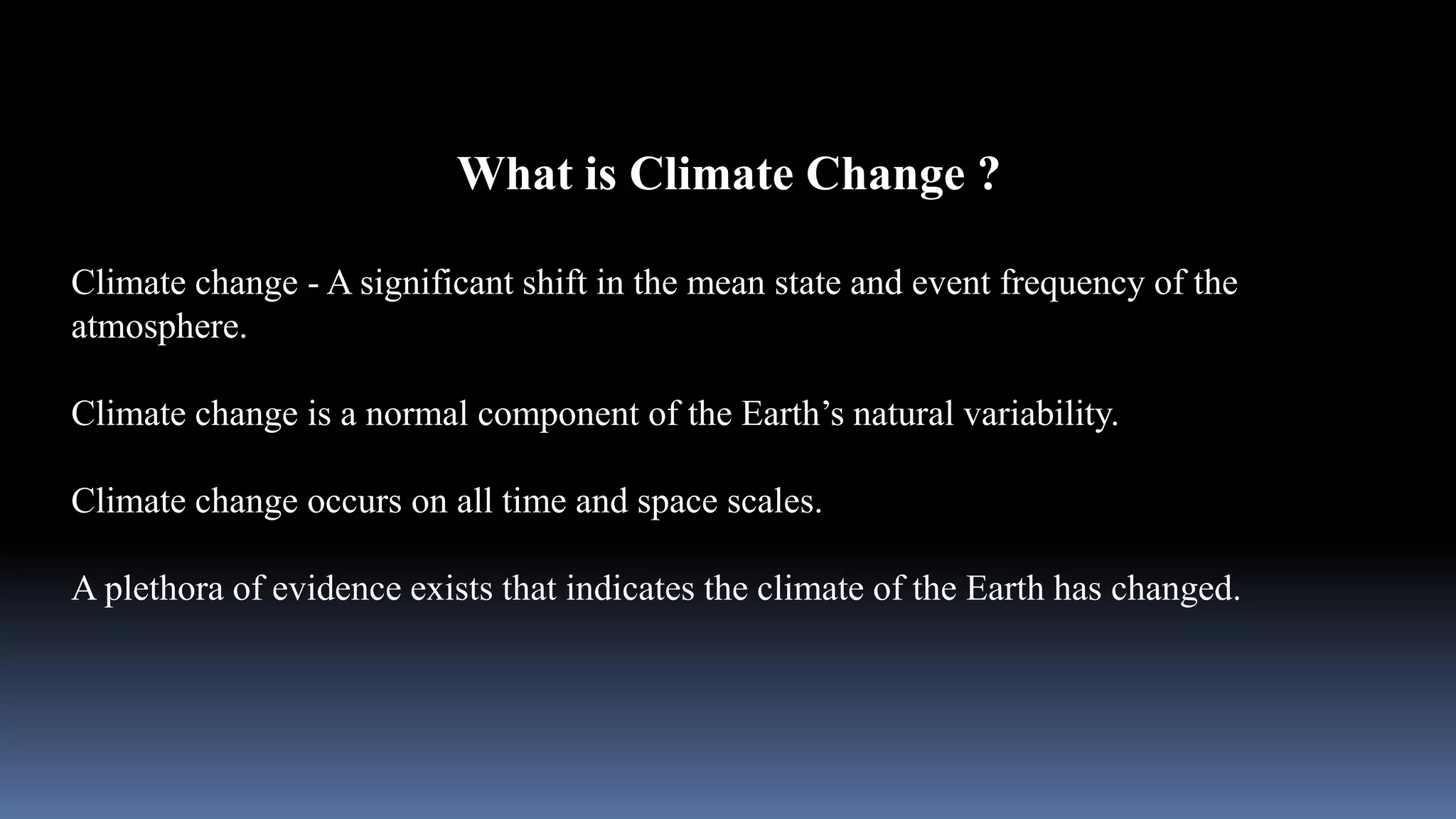 Theory of climate change (kiran thorat) | PPTX