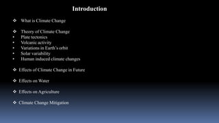 Theory of climate change (kiran thorat) | PPTX