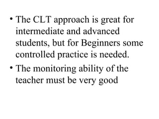 Theory of communicative language teaching | PPT | Education