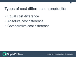 Theory of Comparative Advantage | PPTX