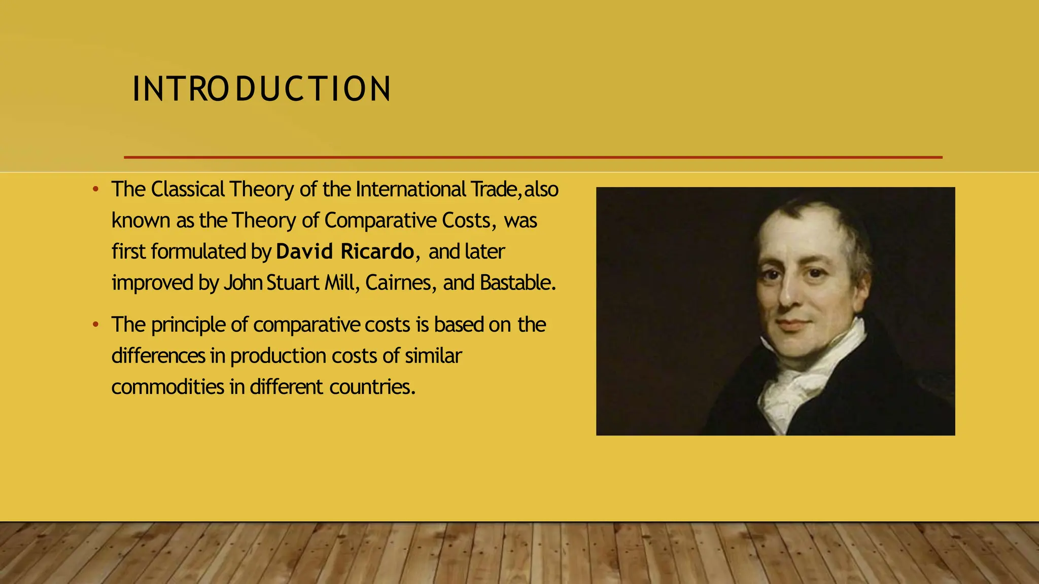 Theory of comparative cost advantage-converted.pptx | Commodities | Economy