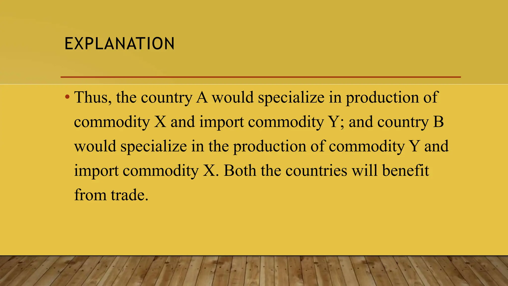 Theory of comparative cost advantage-converted.pptx | Commodities | Economy