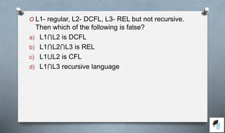 Theory of computation: short tricks to remember closure properties | PPTX