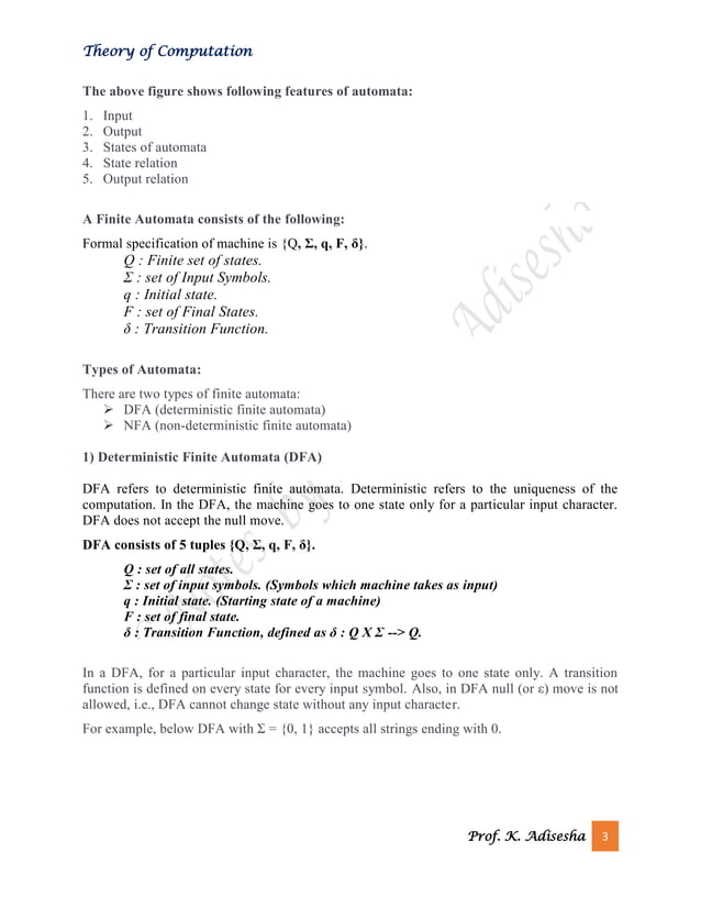 Theory of computation and automata | PDF | Programming Languages | Computing
