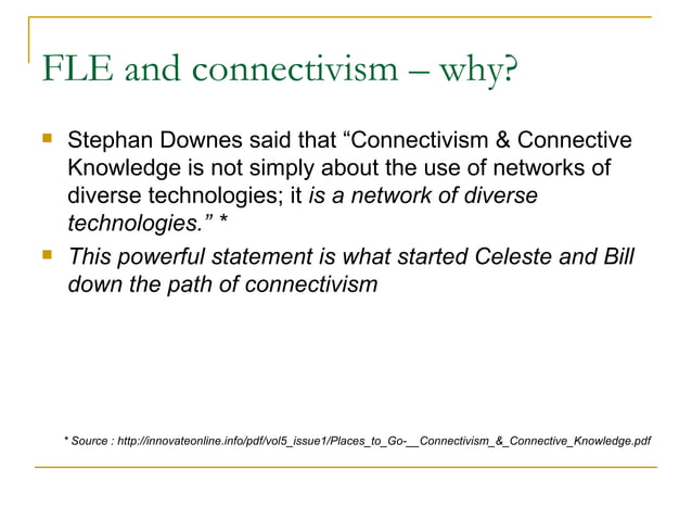 Theory of connectivism | PPT | Internet | Computing
