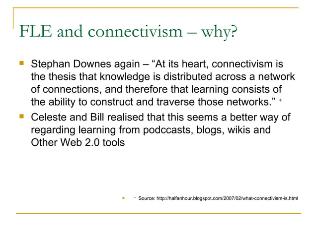 Theory of connectivism | PPT | Internet | Computing