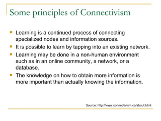 Theory of connectivism | PPT