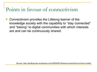 Theory of connectivism | PPT