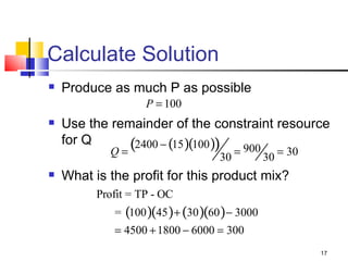 Theory of constraint | PPT | Logistics | Business