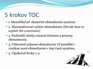 Theory Of Constraints | PPTX